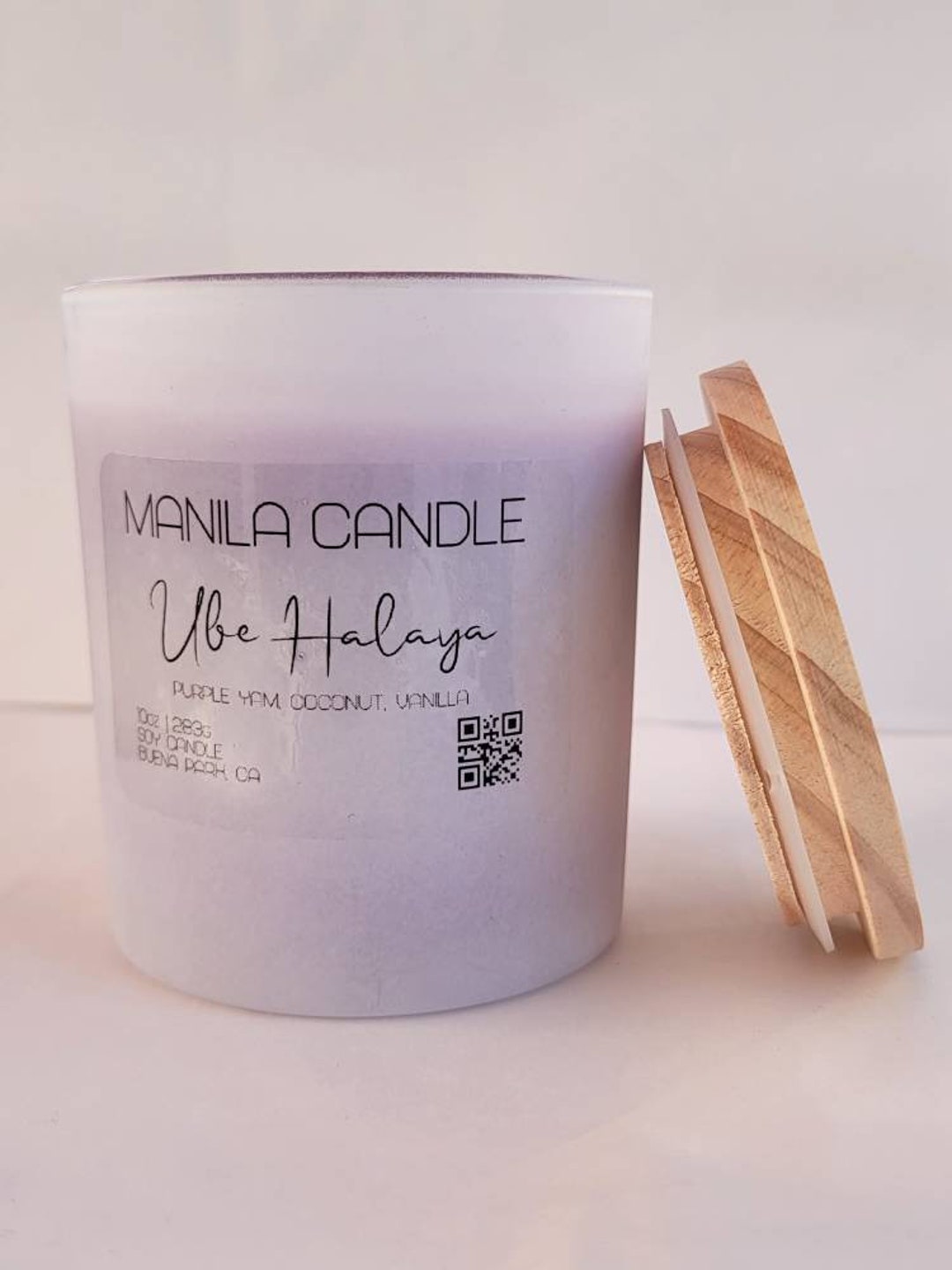Ube Halaya Scented Soy Candle Ube Philippines Inspired Candle - Etsy