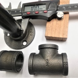 Industrial Table Leg Crossbar, Black Iron Pipe Support - Etsy