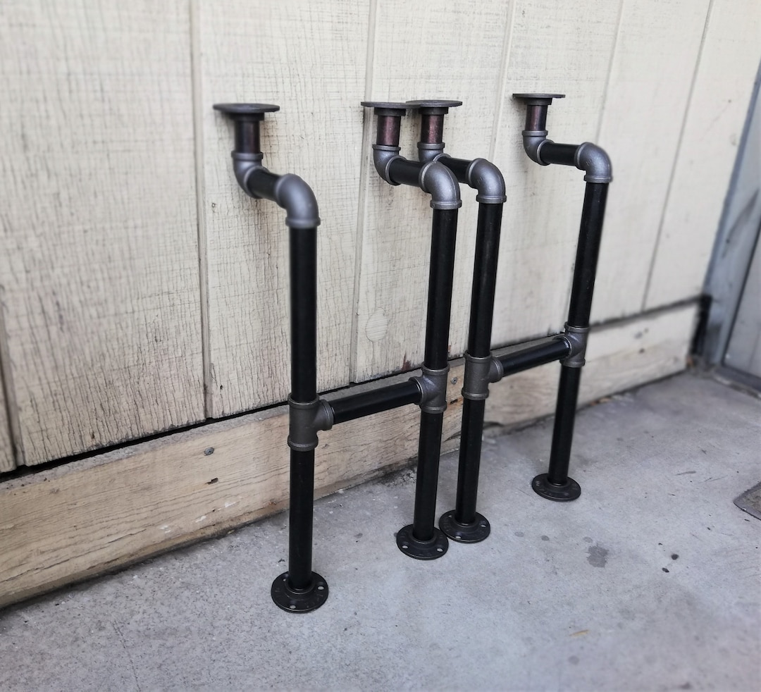 Industrial Black Iron Pipe Table Legs, DIY Rustic Vintage Style - Etsy
