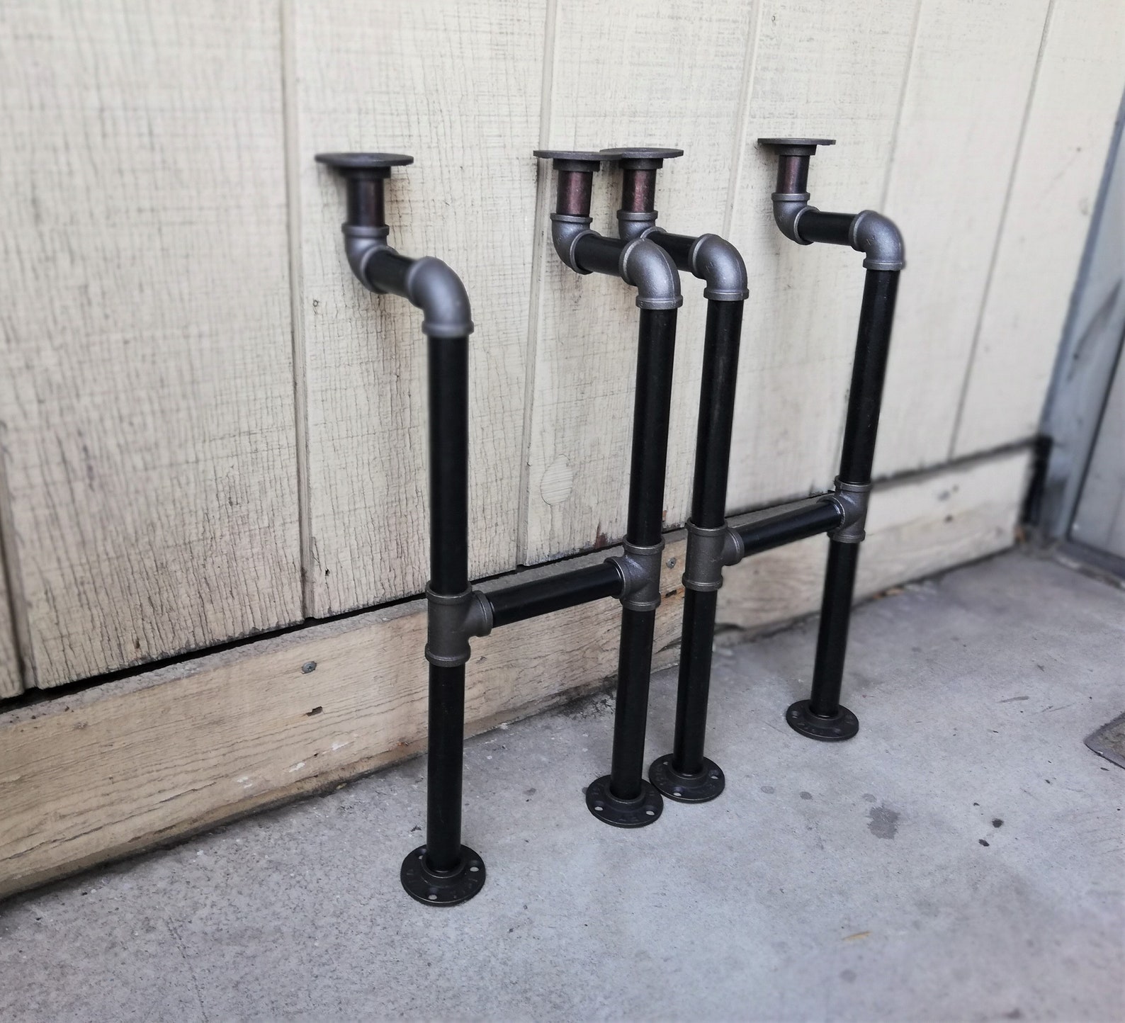 Industrial Black Pipe Legsvintage Table Legs Iron Pipe Table | Etsy