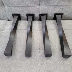4 Square Legs 2 X 2, Set of 4 Square Legs, Trendy Coffee Table Legs ...