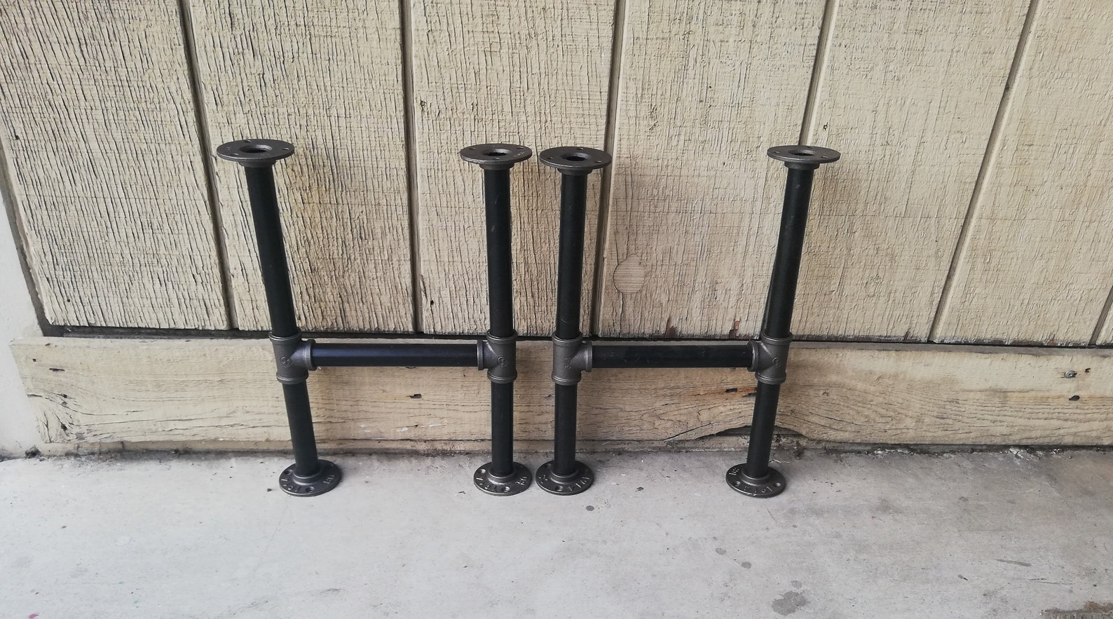 Black Industrial Pipe Table Legsrustic Pipe Legs Vintage - Etsy