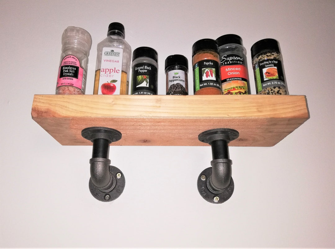 2 Rustic Industrial Floating Shelves Brackets,pipe Shelf Brackets,shelf ...