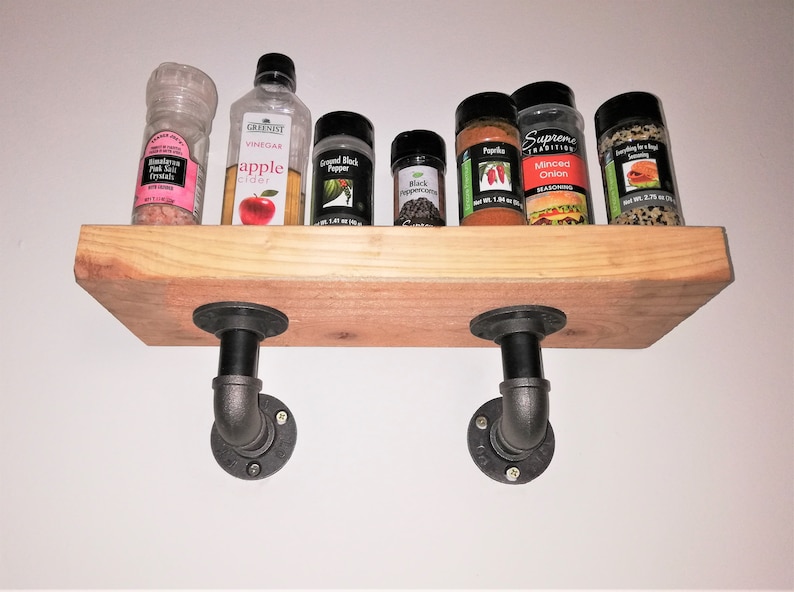 2 Rustic Industrial Floating Shelves Bracketspipe Shelf - Etsy