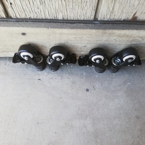 Set of 4 Wheels With a Diameter of 2" Designed for Pipes 1" With Swivel ...