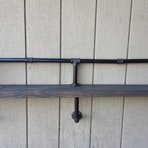 Industrial Black Pipe Drink/bar With 3 Support Brackets,handmade Drinks ...