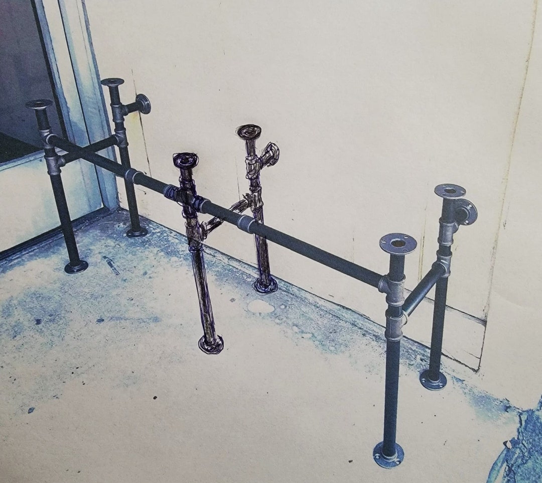 Table Legs 40" High, 16"- 17" Wide and 105"- 106" Long With 1 Extra ...