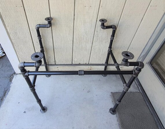 Sink Frameindustrial Sink Supportsink Rackblack Pipe Legs - Etsy