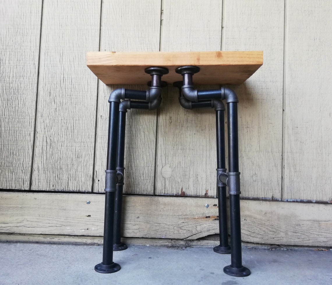 Designer Table Legs,industrial Black Pipe Legs,vintage Table Legs, Iron ...