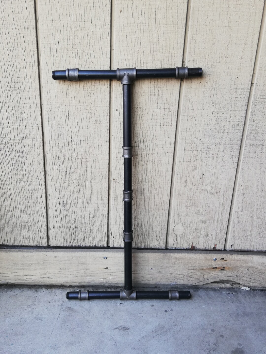 Industrial Table Leg Crossbar, Black Iron Pipe Support - Etsy