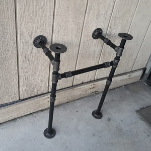 Sink Frame, Sink Support, Industrial Pipe Legs, Sink Base, Black Pipe ...