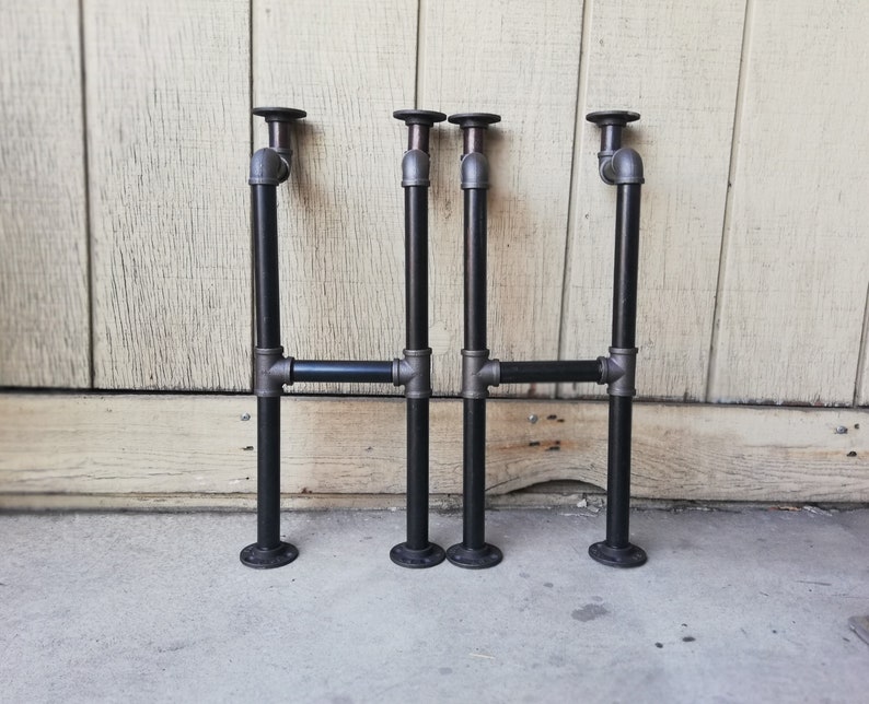 Industrial Black Pipe Legsvintage Table Legs Iron Pipe Table - Etsy