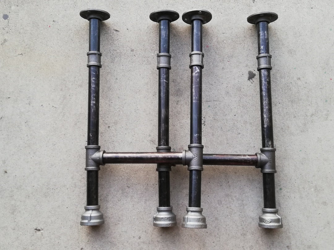 Vintage Decor Table Legs, Rustic Design Industrial Pipe Legs Vintage ...