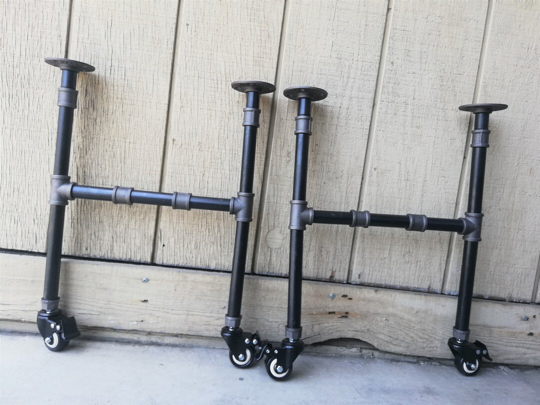 Table Legs With Wheels and 4 Locking Mechanisms Dining Table - Etsy