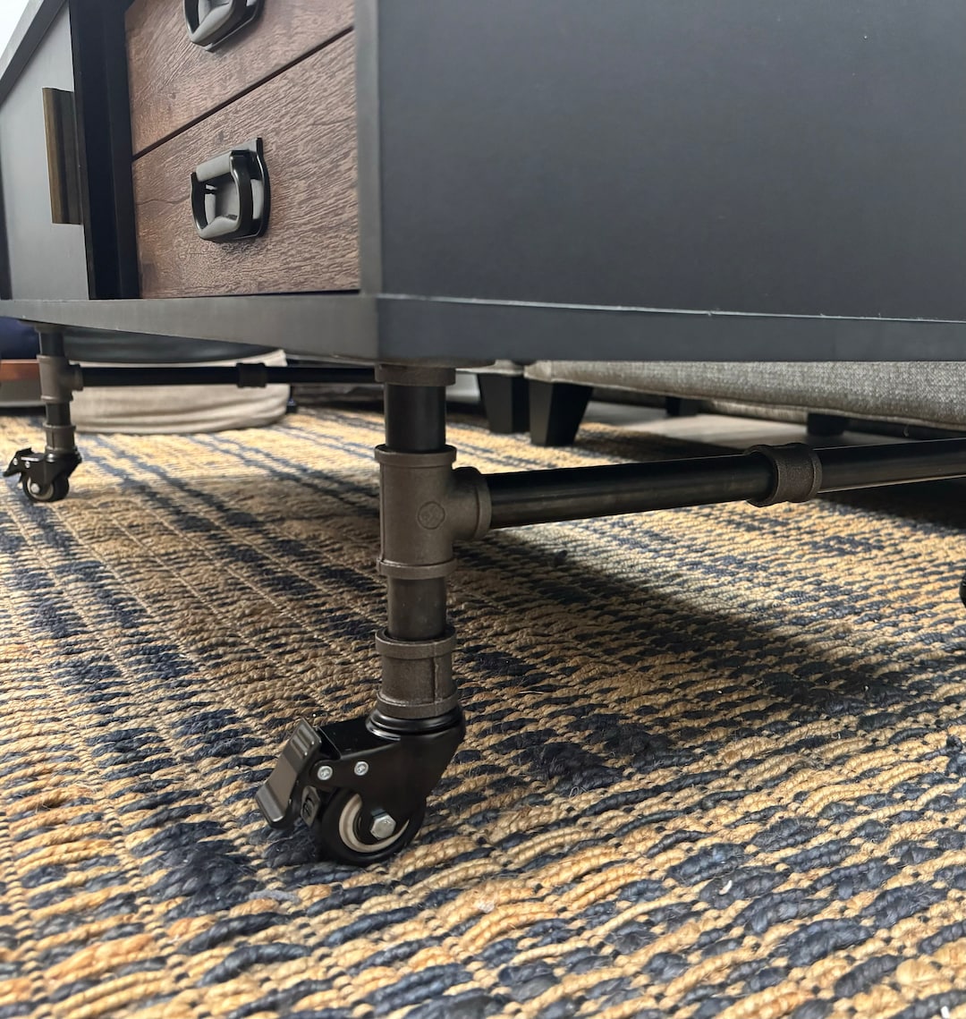 Table Legs With Wheels and 4 Locking Mechanisms,coffee Table Legs ...