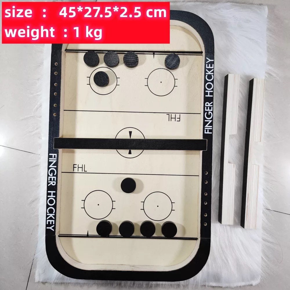Finger Hockey Game: Fast Sling Puck Family Board Game - Etsy