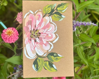 Hand Painted Journal, Hand Painted Cover Journal, Floral Painting ...
