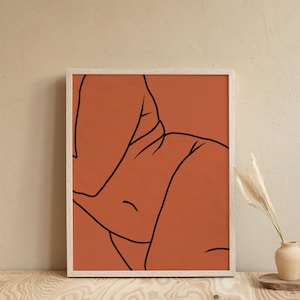 Curvy Woman Art Print, Body Positivity Print, Feminist Print, Big Woman ...