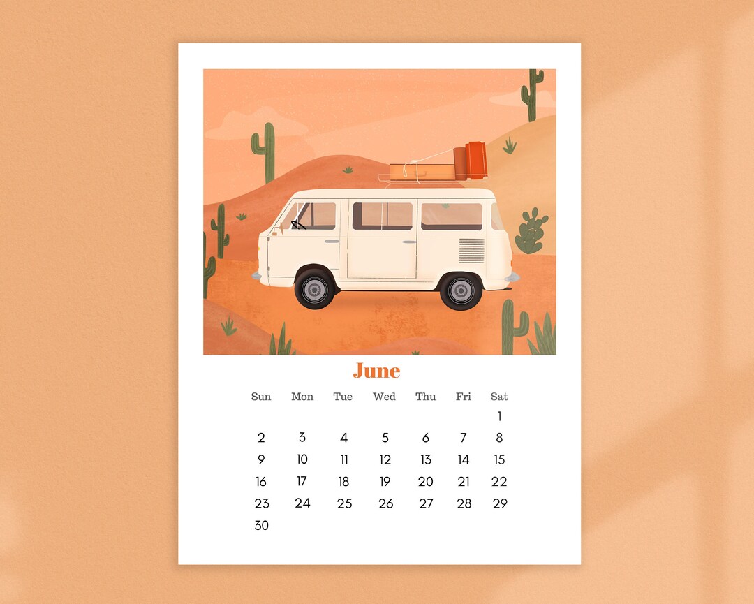 Calendrier 2024, calendrier de voyage, cadeau pour elle, calendrier ...