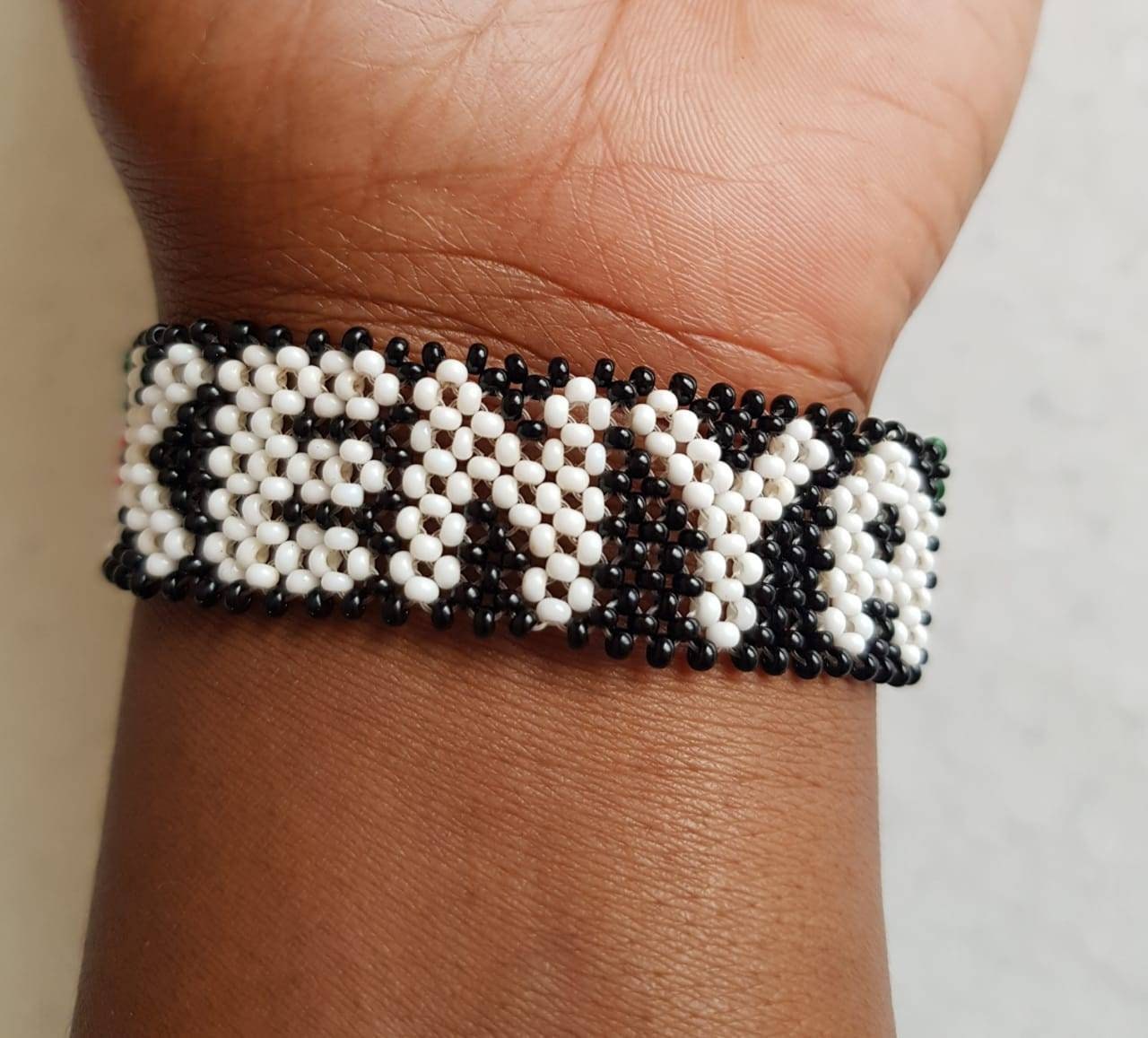 Kenyan Flag Bracelet, Personalized Beaded Bracelet, Customized Bracelet ...