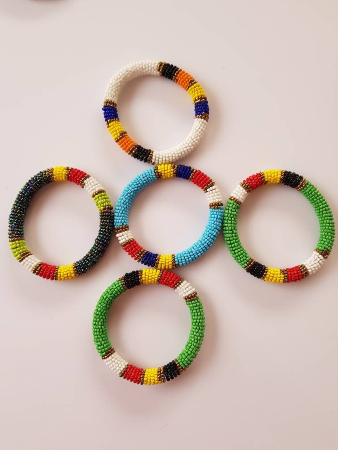 Rasta Colours Braceletsi Bangles Maasai Bangles African Hand - Etsy
