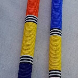Assorted Maasai Rungus, Beaded Maasai Walking Stick, Maasai Rungu - Etsy