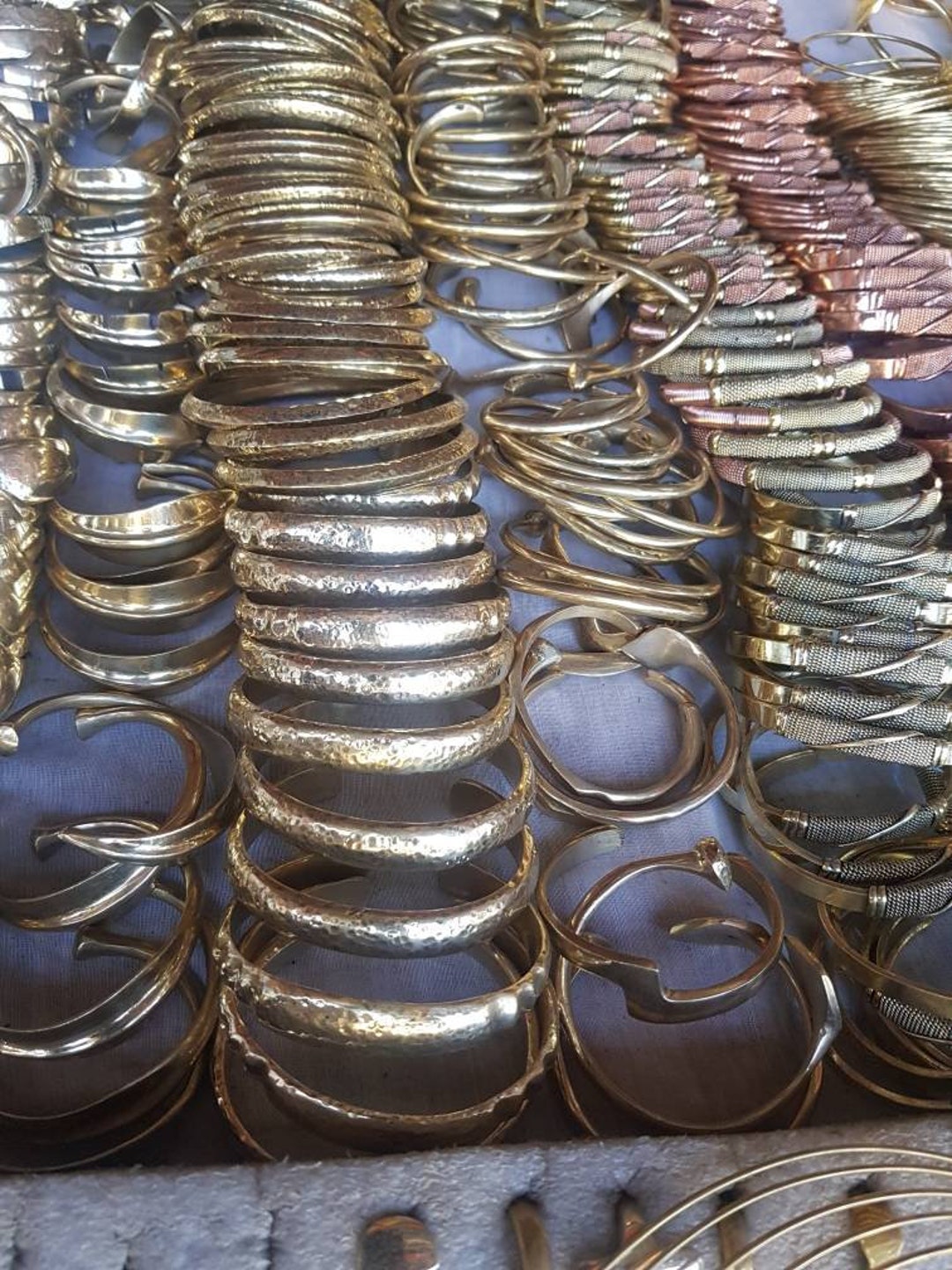 Brass Bracelets, Set of Any 4 Bracelets, Bracelets for Women, African ...