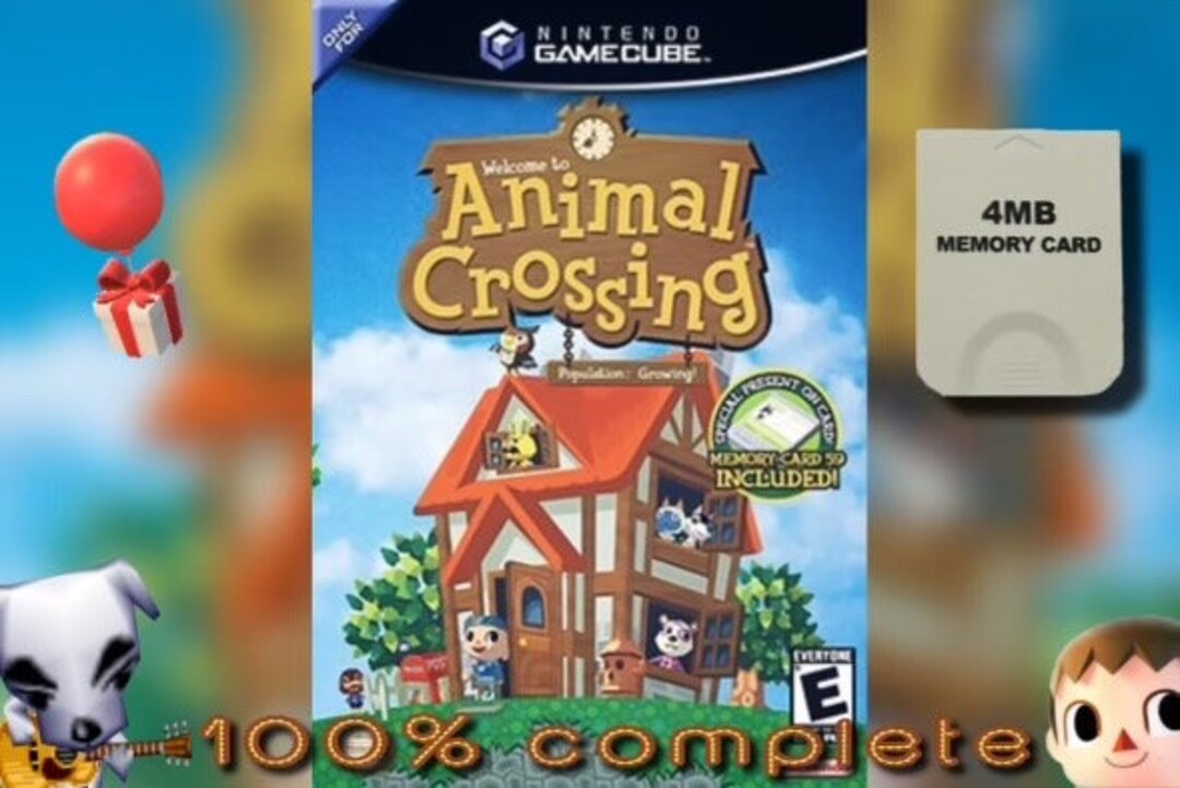 Animal Crossing Save File Memory Card 100% Complete Nintendo Gamecube ...