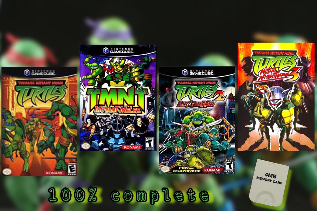 Teenage Mutant Ninja Turtles Save File Memory Card 100% Complete Games ...