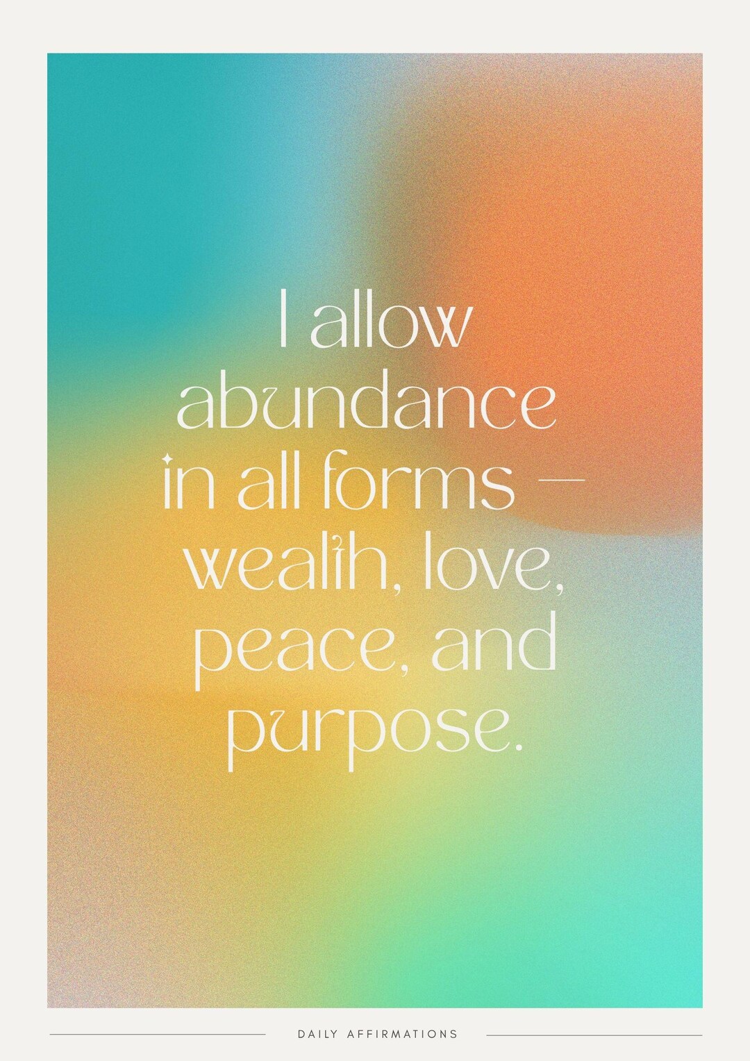 Daily Affirmations Printable • 4x Sizes Positive Affirmation Poster PDF ...