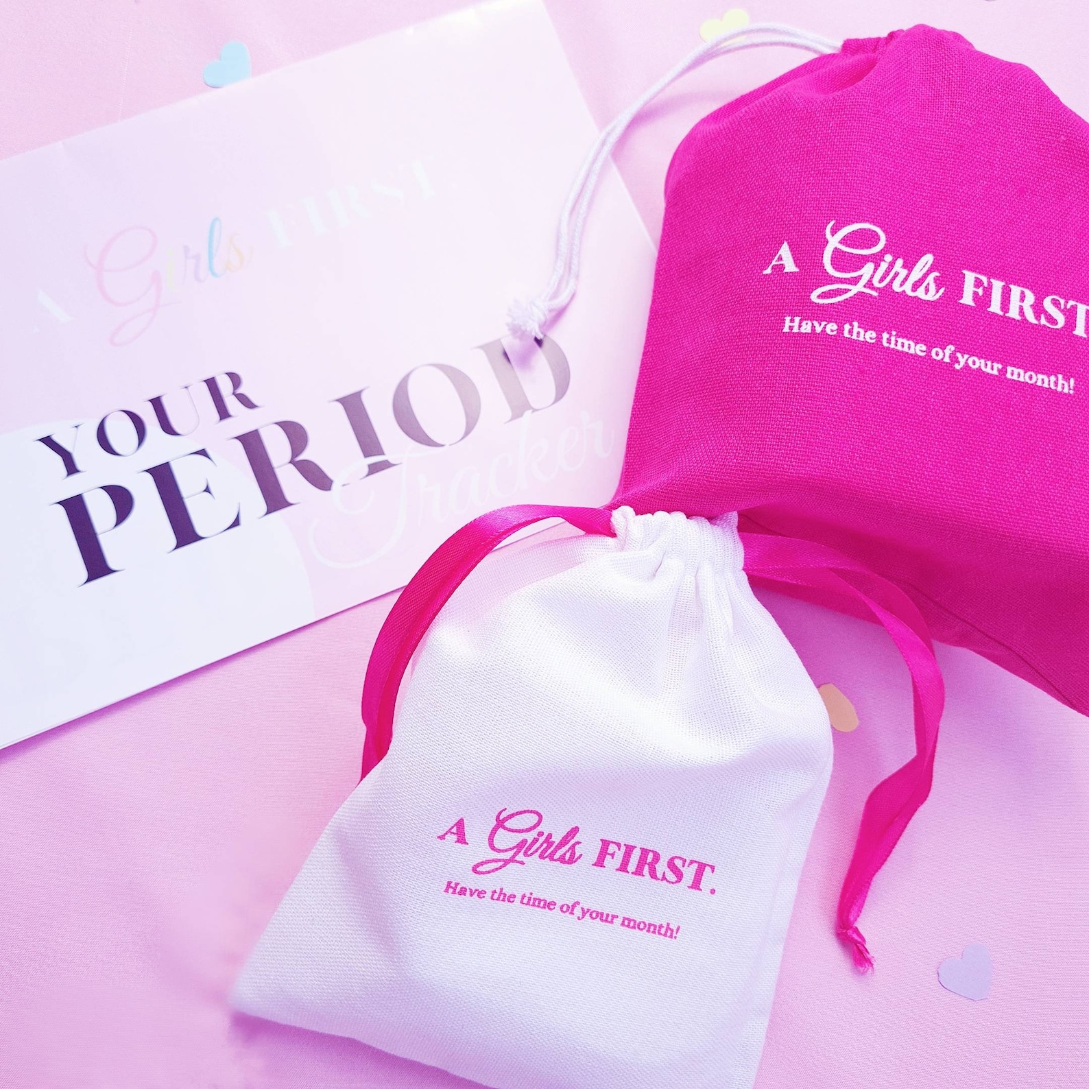 First Period Gift Box First Period Tracker With Sanitary Products Pick ...