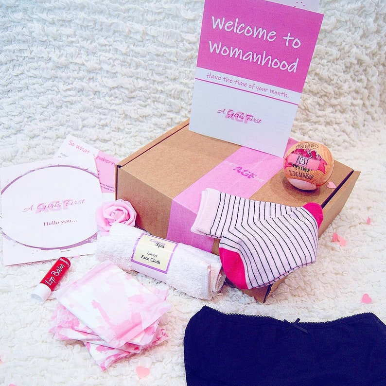 A Girls First Period Kit First Period Gift Menstrual Cycle | Etsy