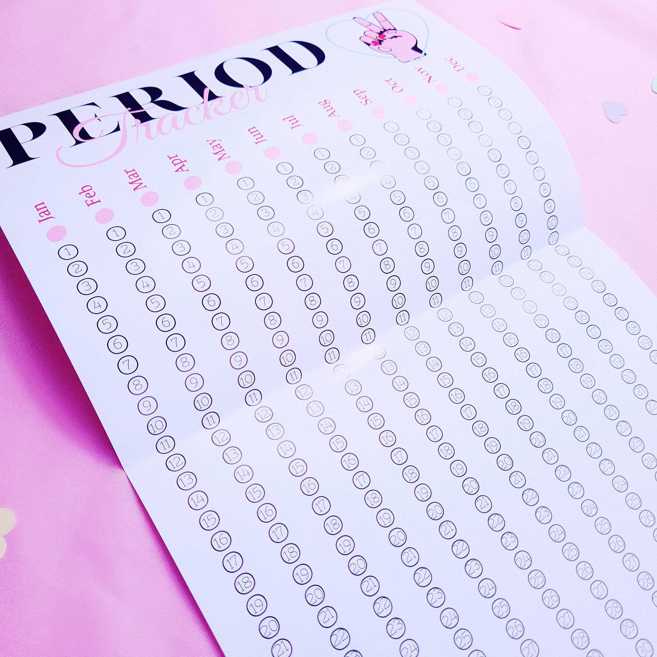 First Period Gift Box First Period Tracker With Sanitary Products Pick ...