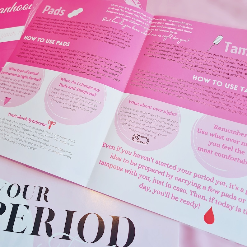 A Girls First Period Kit First Period Gift Menstrual Cycle Self Care ...