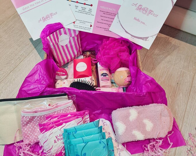 A Girls First Period Kit First Period Gift Menstrual Cycle Self Care ...