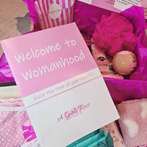 A Girls First Period Kit First Period Gift Menstrual Cycle Self Care ...