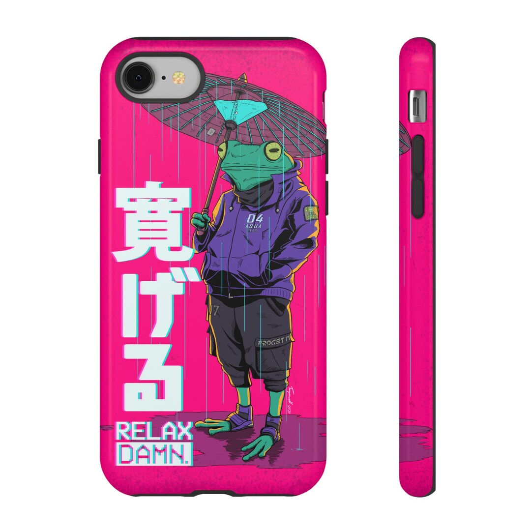 Tough Phone Case - Cyberpunkpets - Relax Damn - Iphone/samsung - Etsy
