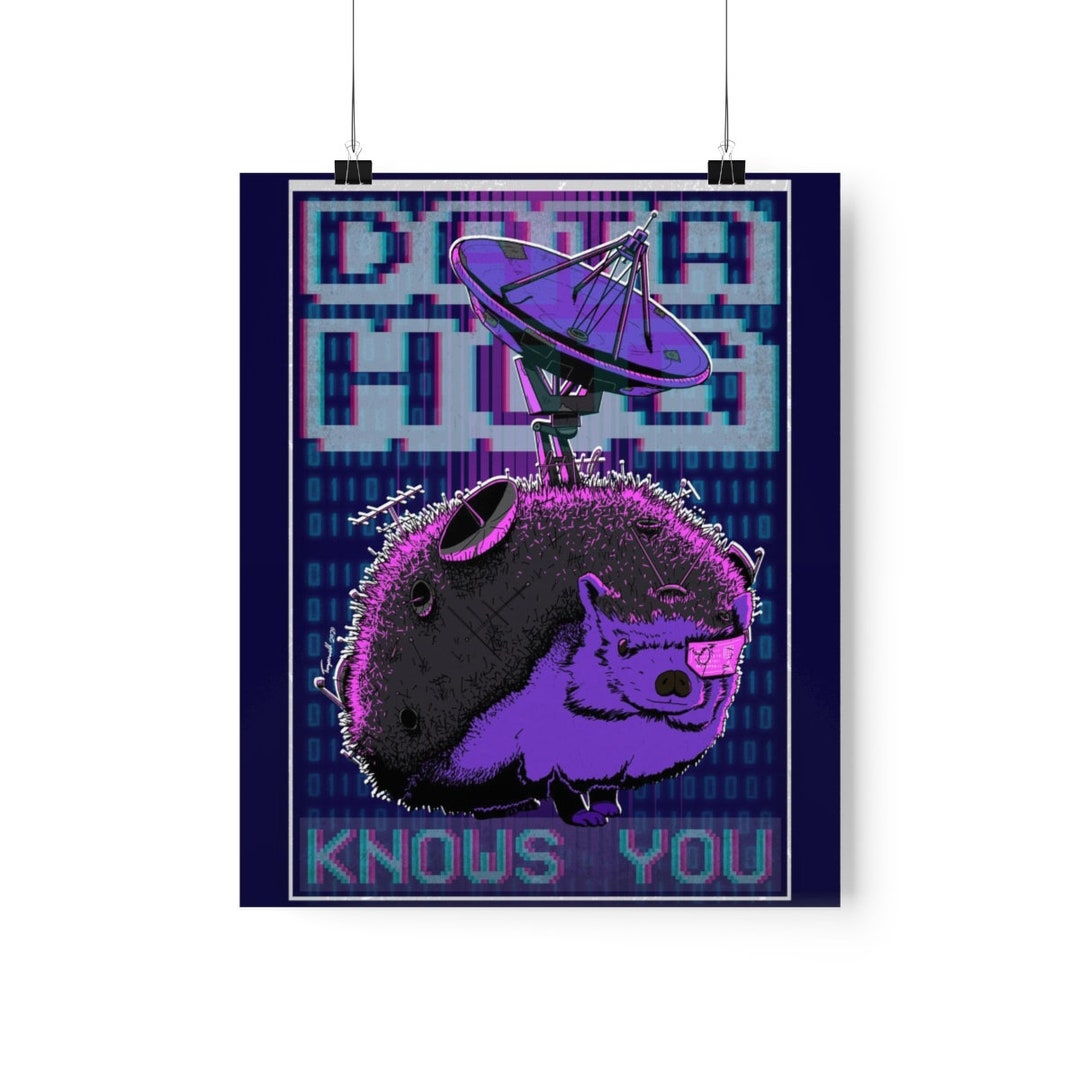 Premium Matte Poster Cyberpunkpets Datahog - Etsy