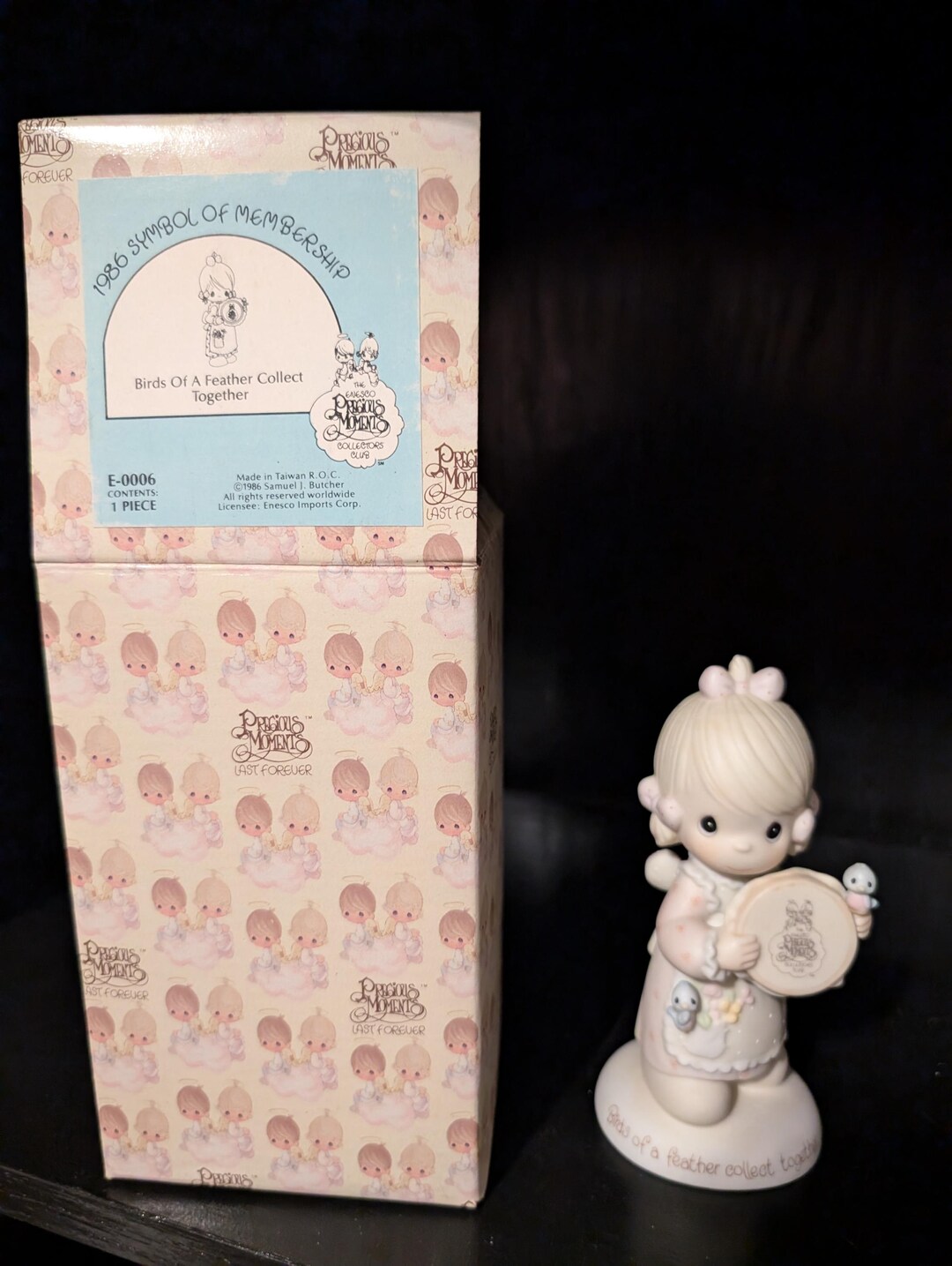 Precious Moments "birds of A Feather Collect Together" 1986 - Etsy