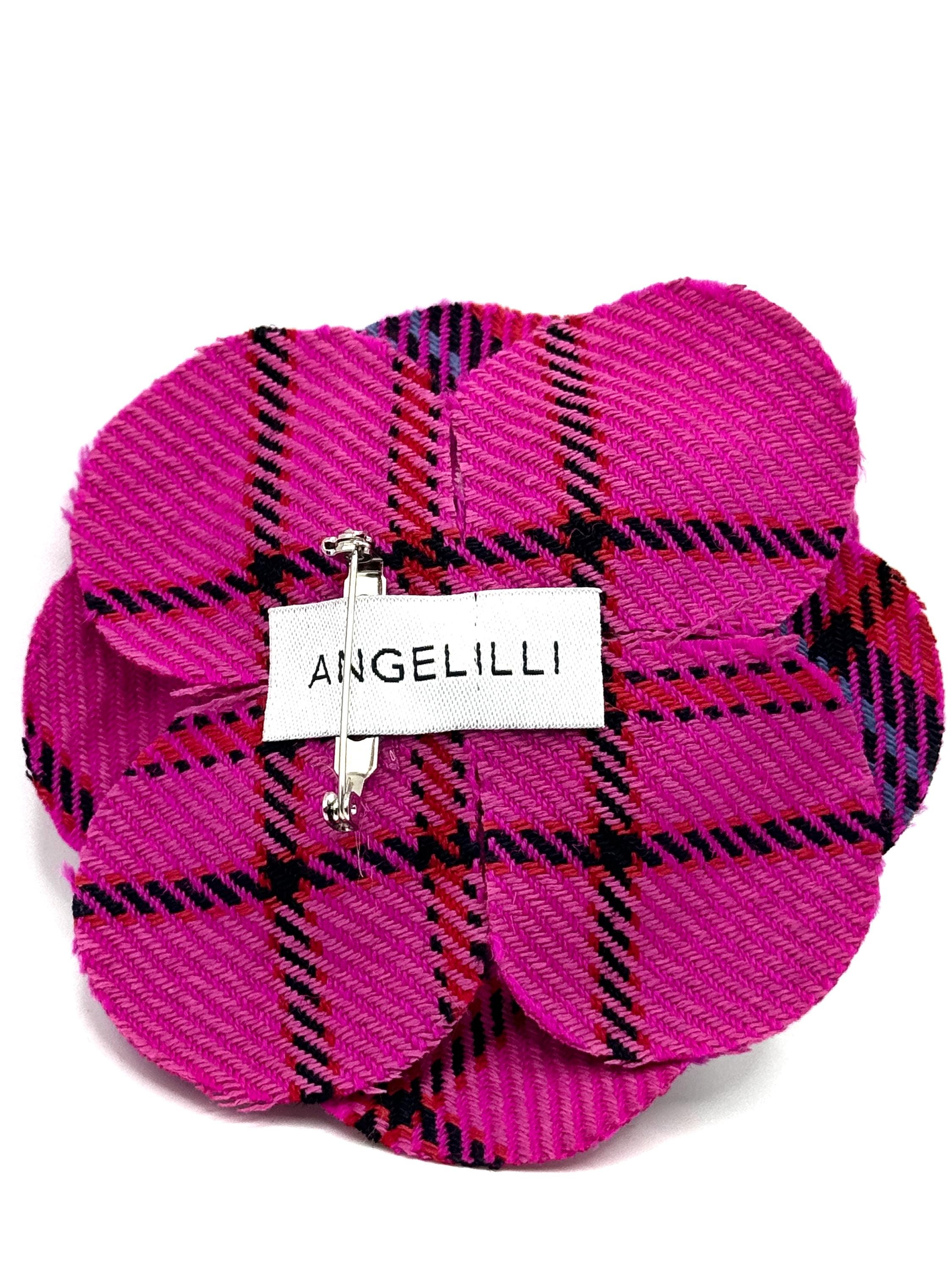 The Pink Plaid Brooch - Etsy