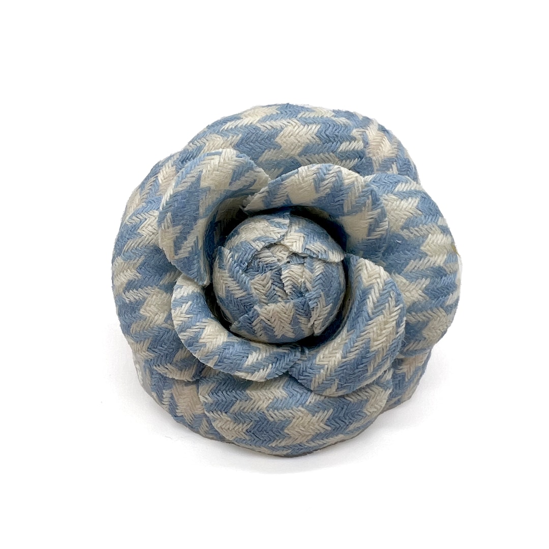 Baby Blue Houndstooth Brooch - Etsy