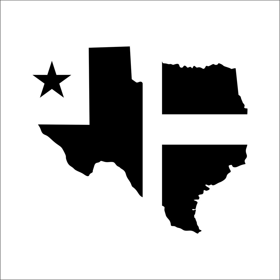 Texas SVG DXF PNG eps. Texas silhouette. Cutting files. | Etsy