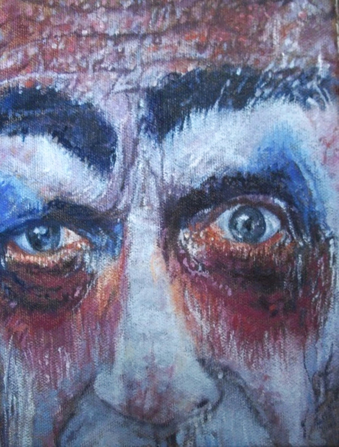 MIME Artist/clown/fine Art/oil Painting/framed/original/unique ...