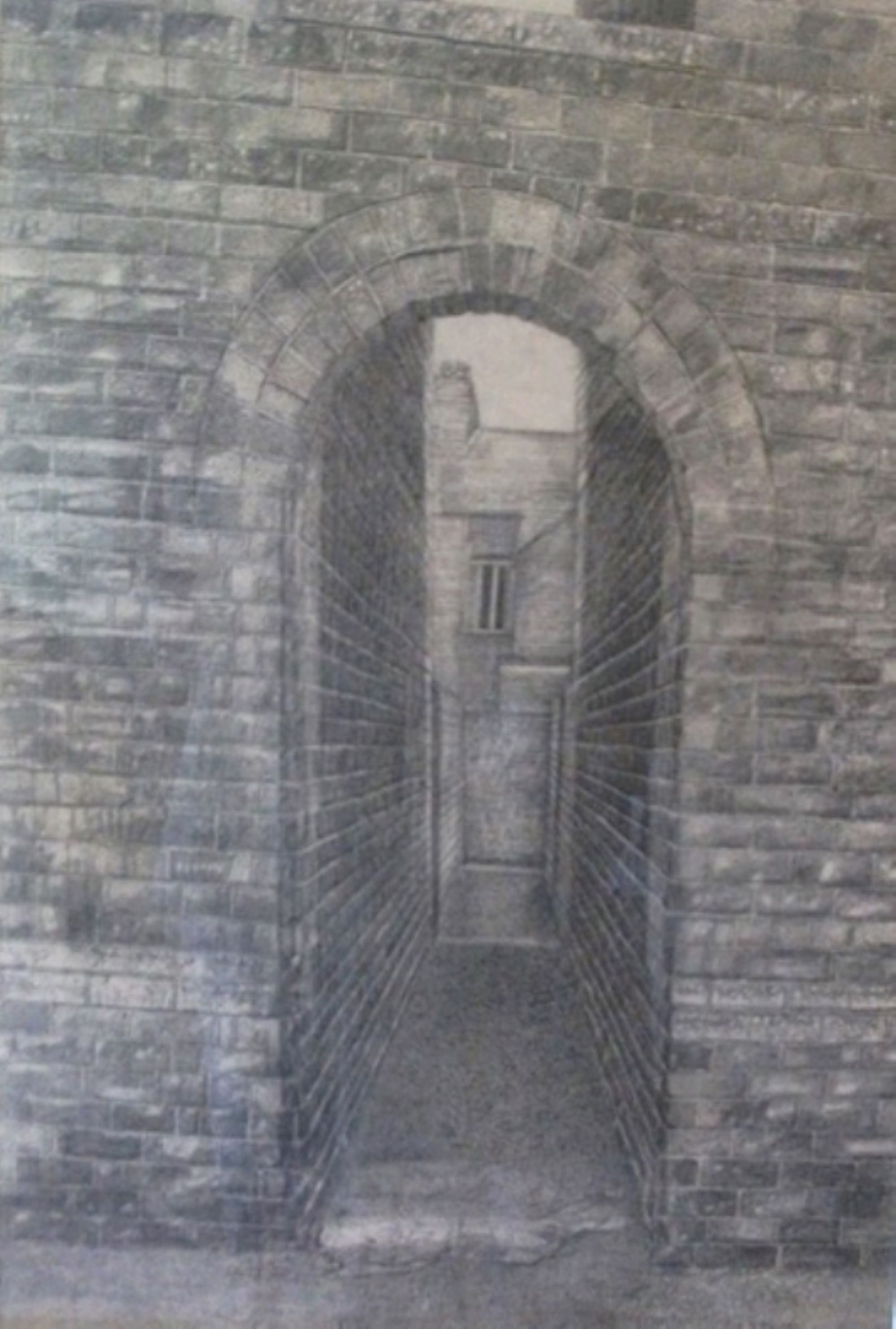VICTORIAN Alleyway/drawing/pen and Ink/ Draughtsmanship/fine Art ...