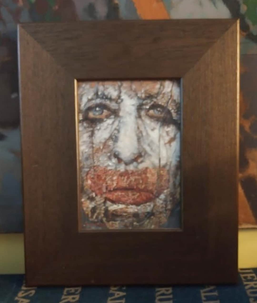 SHADOW Self/portrait/original/fine Art/oil Painting/framed/unique/wall ...