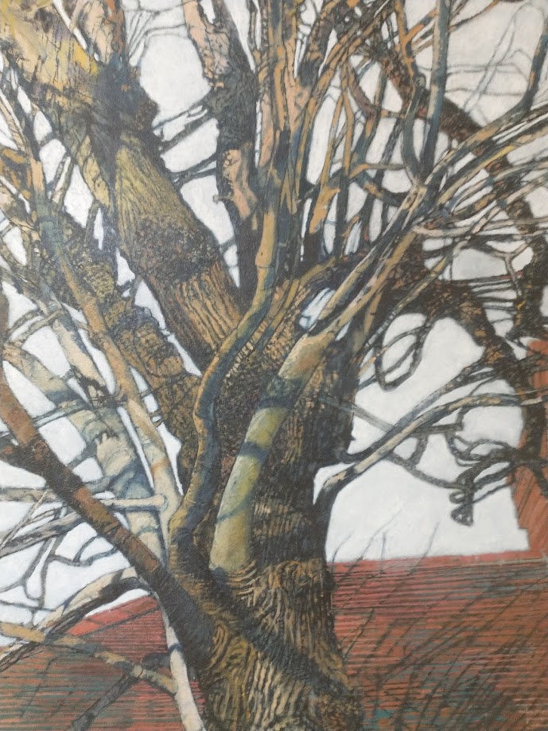TANGLED Tree/original/oil Painting/ Unique/gift/wall Art/tynemouth ...