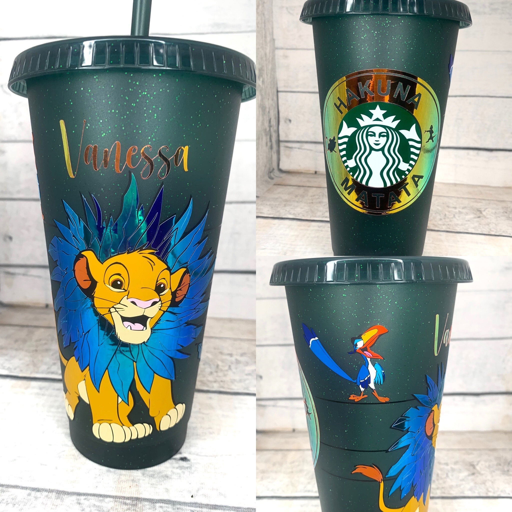 Simba Inspired Color Changing Cup Tumblers & Water Glasses Drink ...