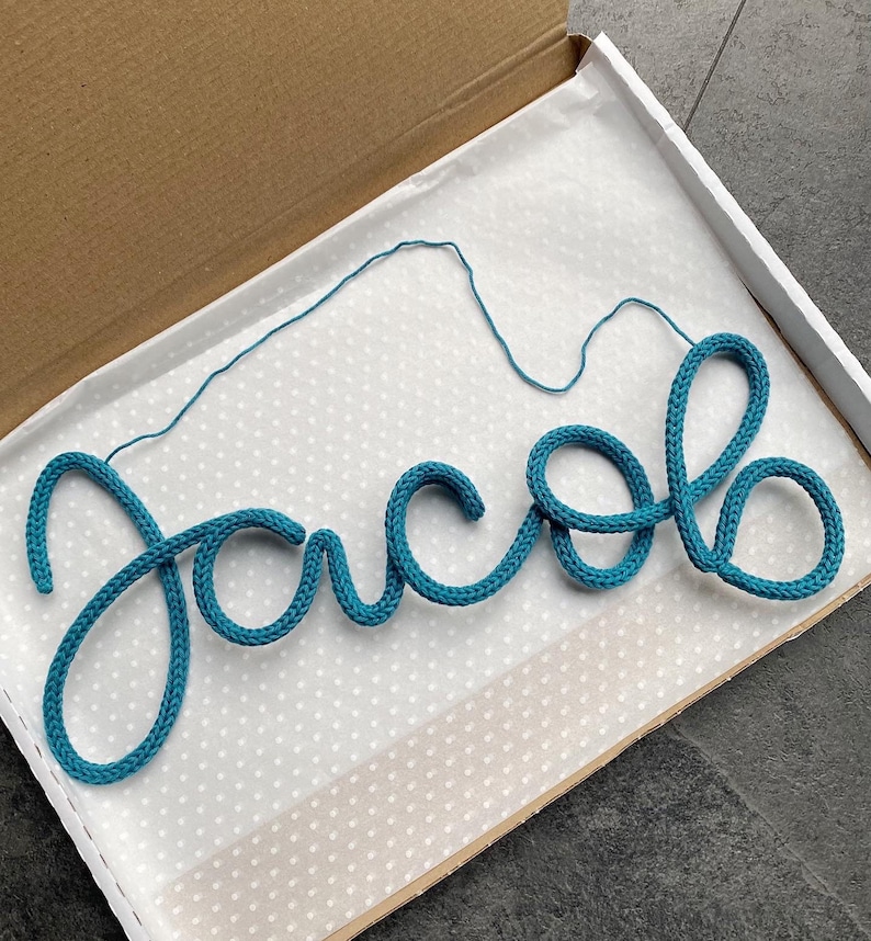 Custom Knitted Wire Words Knitted Name Sign Knitted Words - Etsy UK