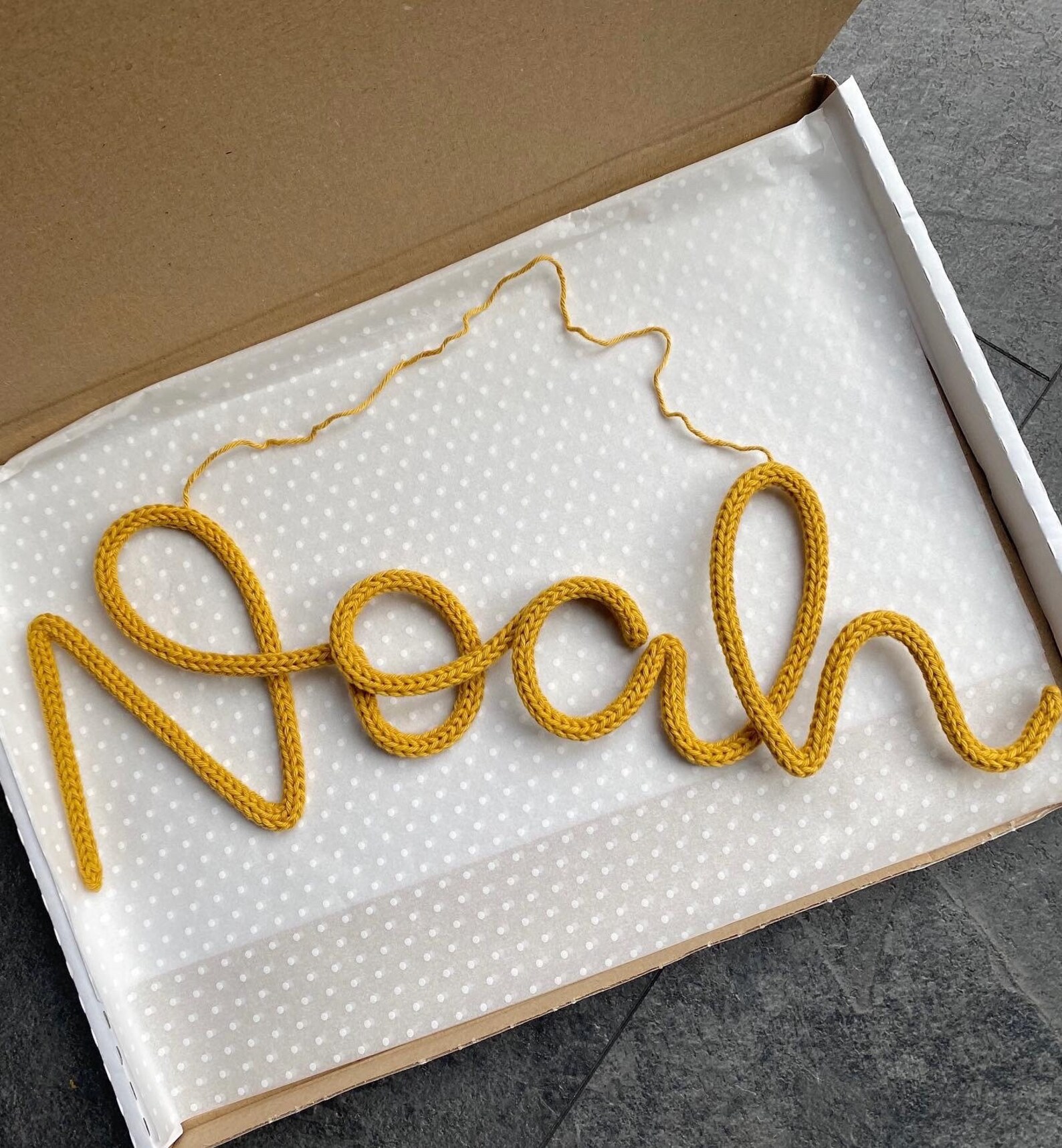 Custom Knitted Wire Words Knitted Name Sign Knitted Words Name Sign ...