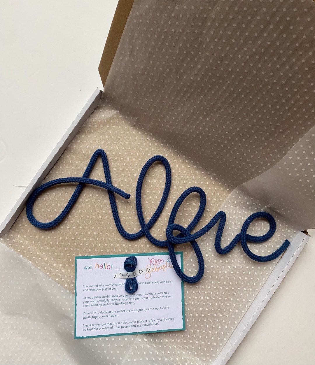 Personalised Name Sign | Knitted Name Sign | Kids Name Sign | Knitted ...